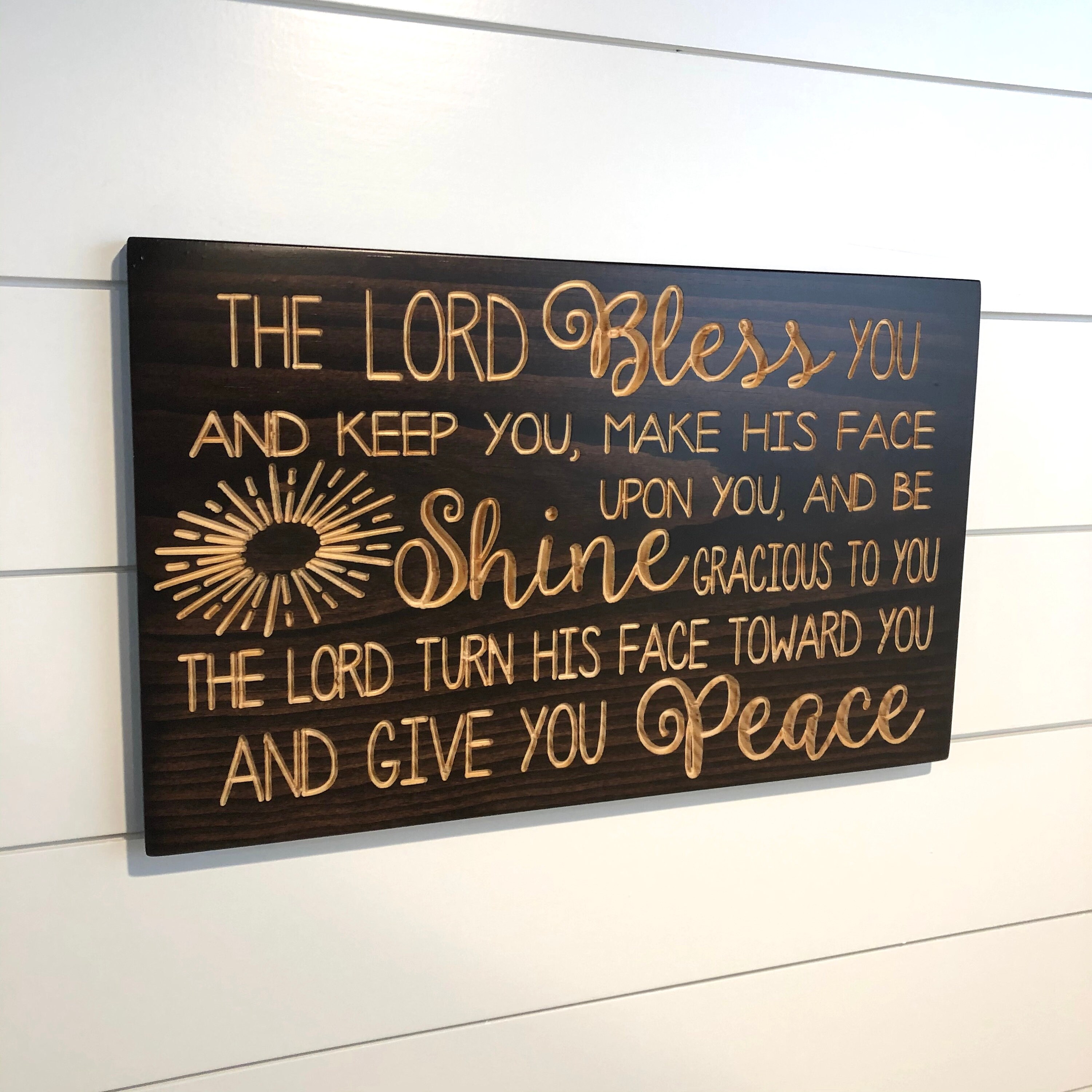 The Blessing Carved Wooden Sign Wood Sign With Saying - Etsy