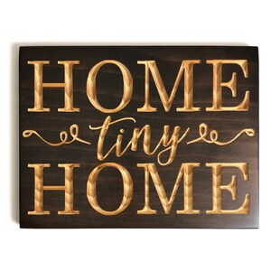 Carved Wood Sign - Tiny Home Sign - Wood Sign With Saying- Unique Gift ...