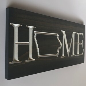Iowa Home Sign - House Signs - Carved Wood Sign - Home Decor Signs ...