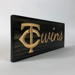 Minnesota Twins Carved Wood Sign Minnesota Pride MN Twins - Etsy