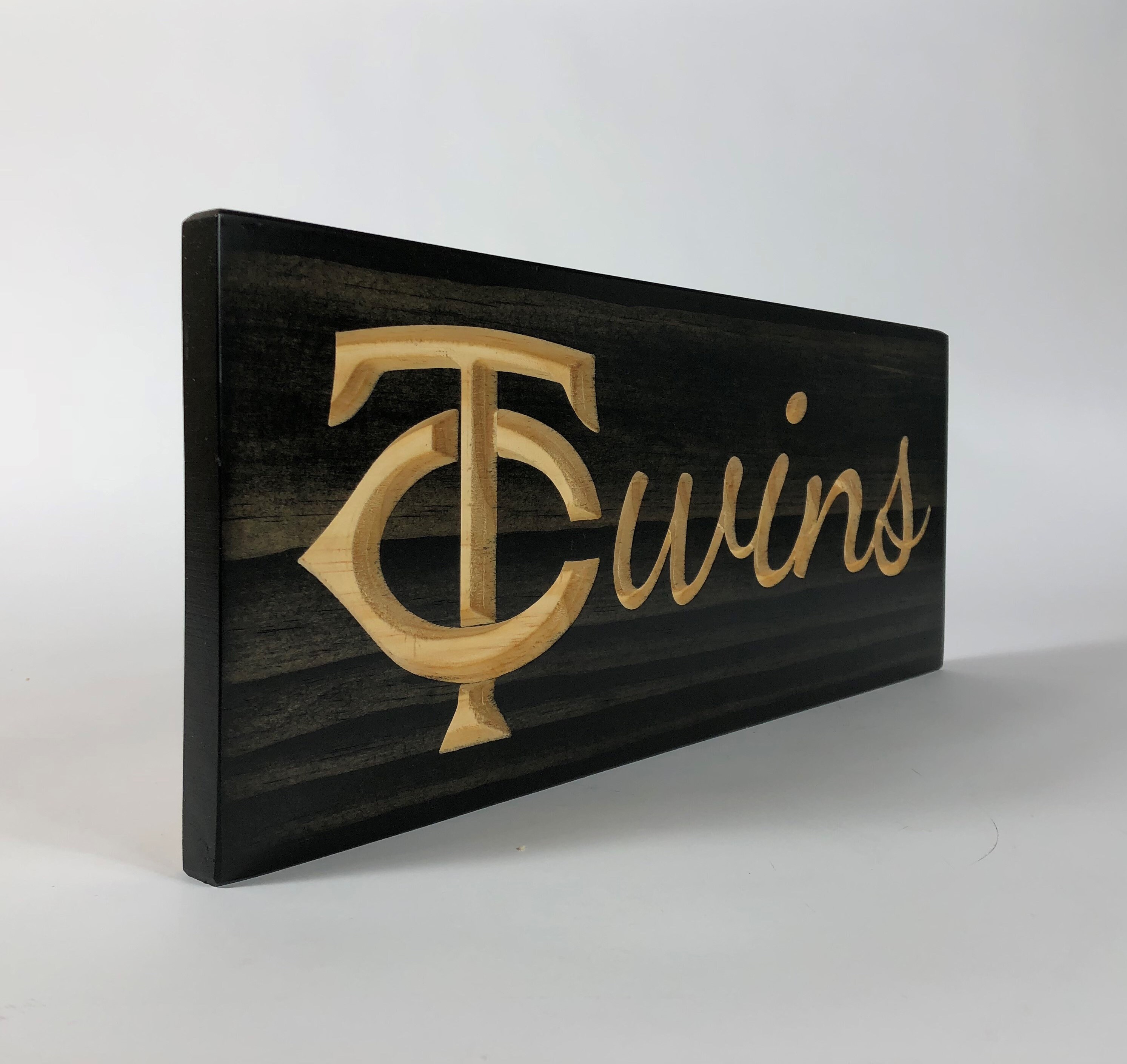 Minnesota Twins Carved Wood Sign Minnesota Pride MN Twins | Etsy