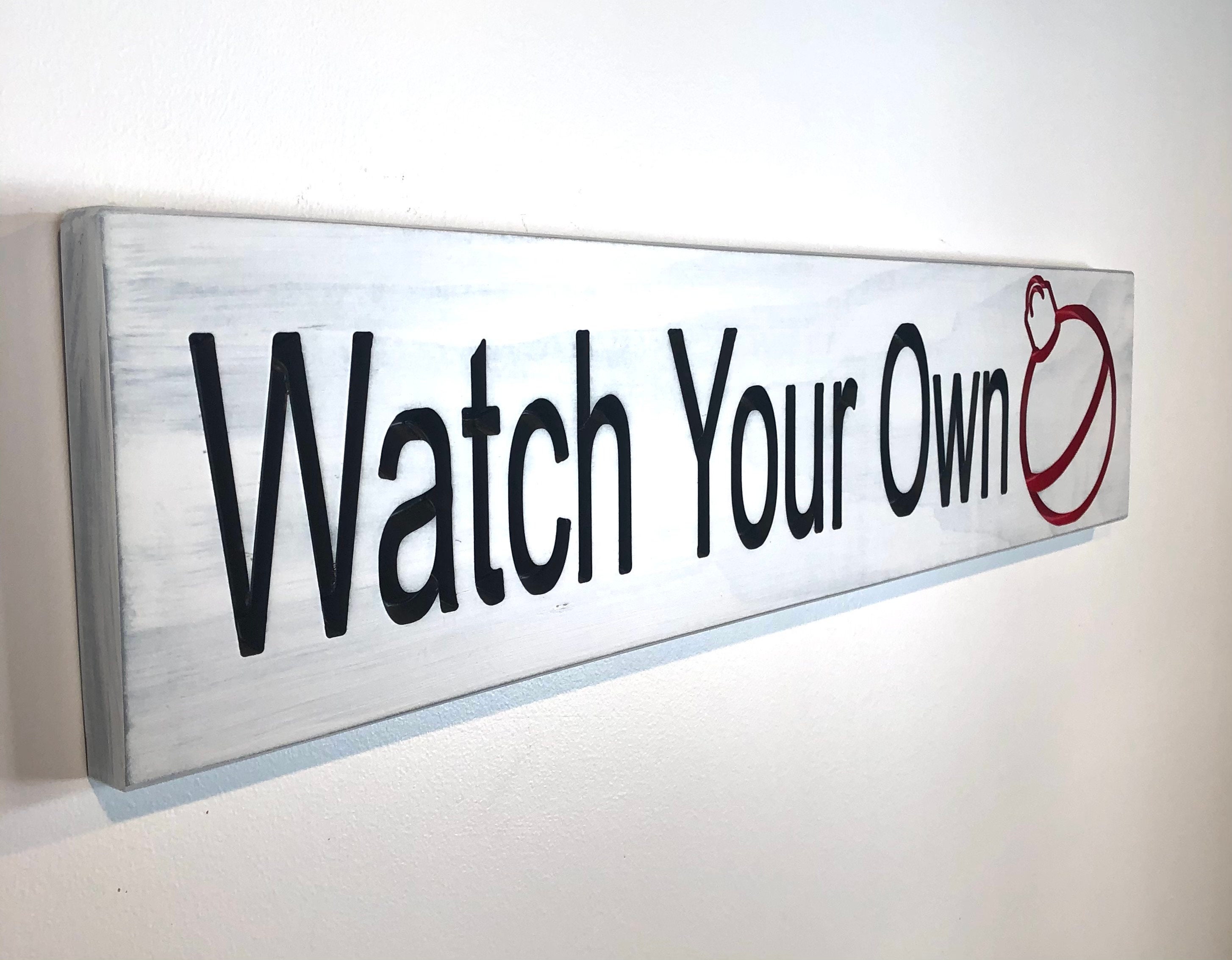 Watch Your Own Bobber Carved Wooden Sign Lake House Sign | Etsy