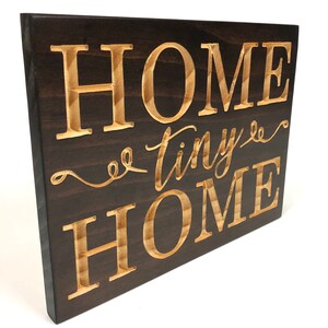 Carved Wood Sign - Tiny Home Sign - Wood Sign With Saying- Unique Gift ...