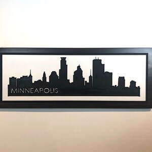 Minneapolis Skyline - Carved Wooden Sign - MSP Skyline - Minneapolis ...