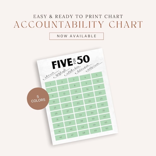 Accountability Chart - Etsy