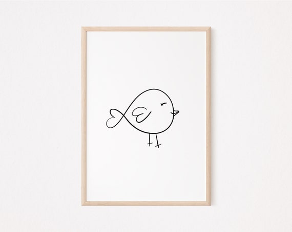 Printable // Animal Line Art // Digital Download // Animal - Etsy
