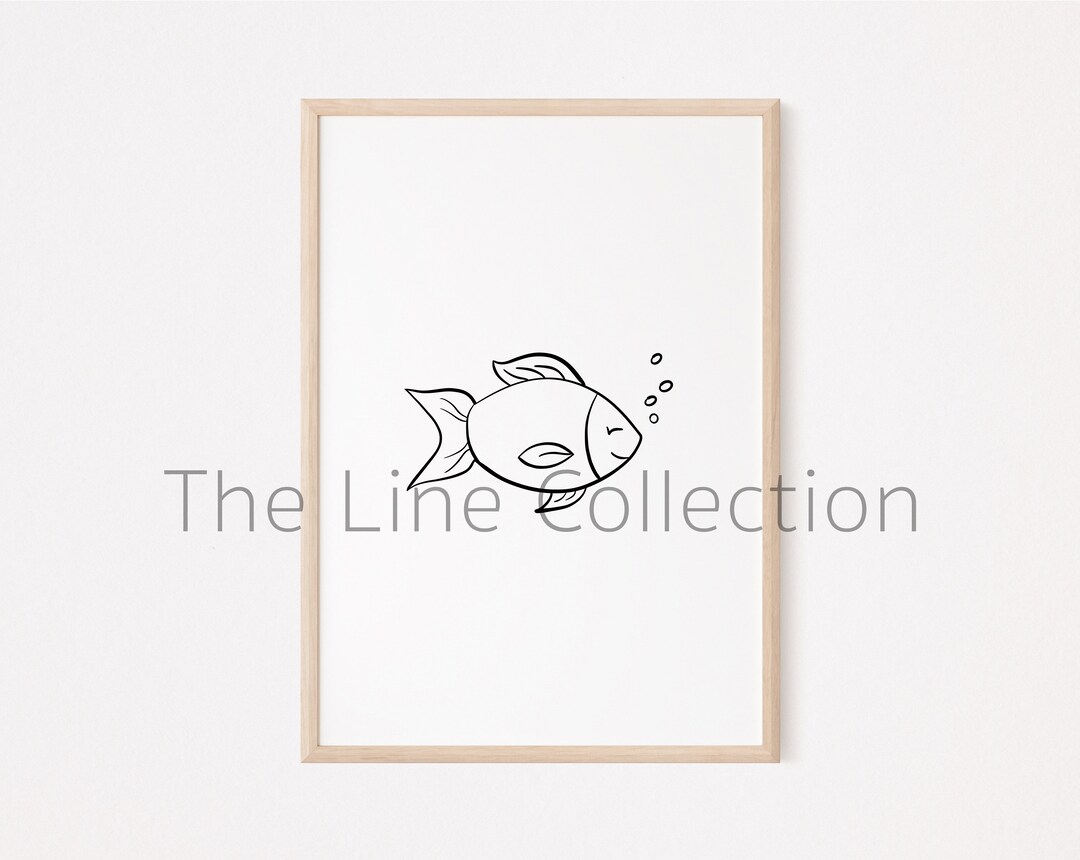 Printable // Animal Line Art // Digital Download // Animal Print - Etsy