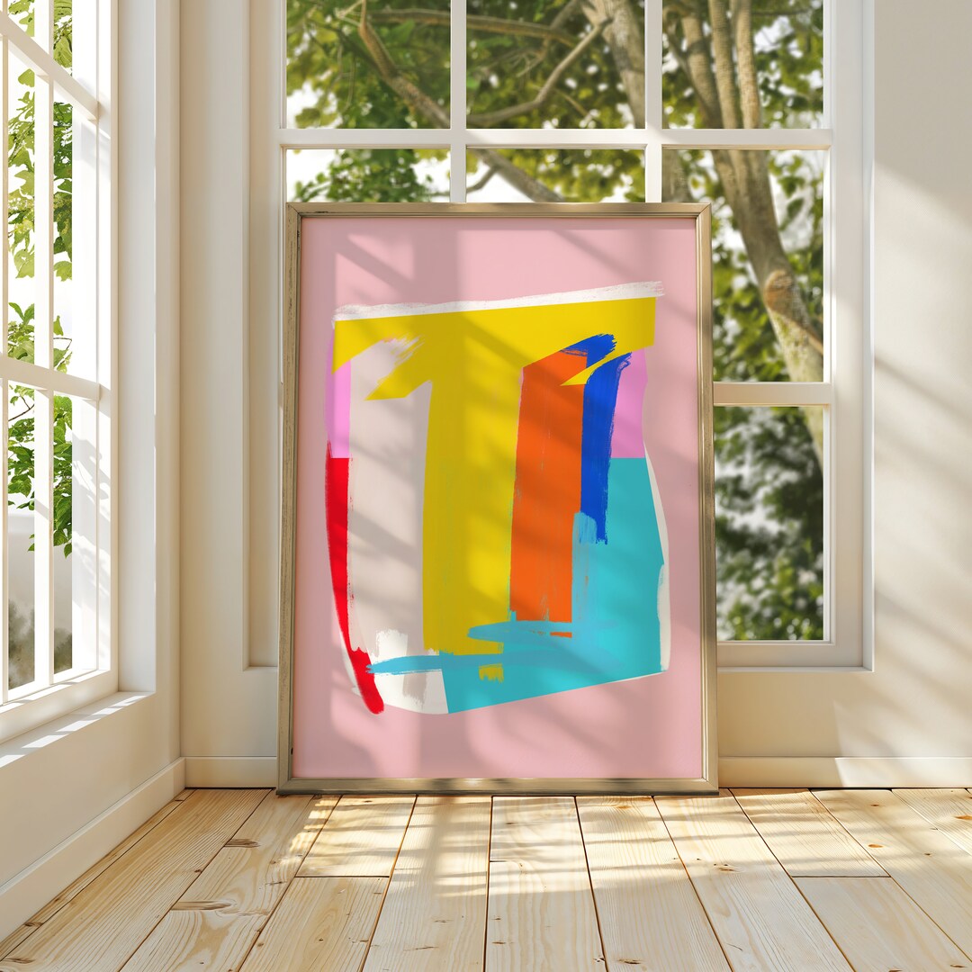 Poster RANDY - A2 - Abstract - Colorful - Print on Paper by Susann ...