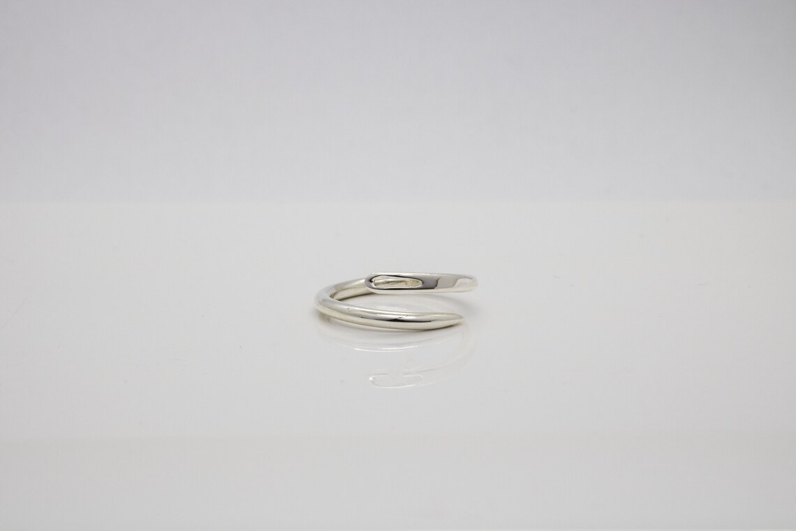 Silver Sewing Needle Ring | Etsy