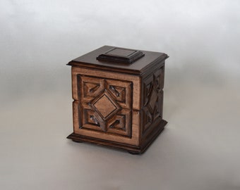 Wooden Carved Urn - Etsy