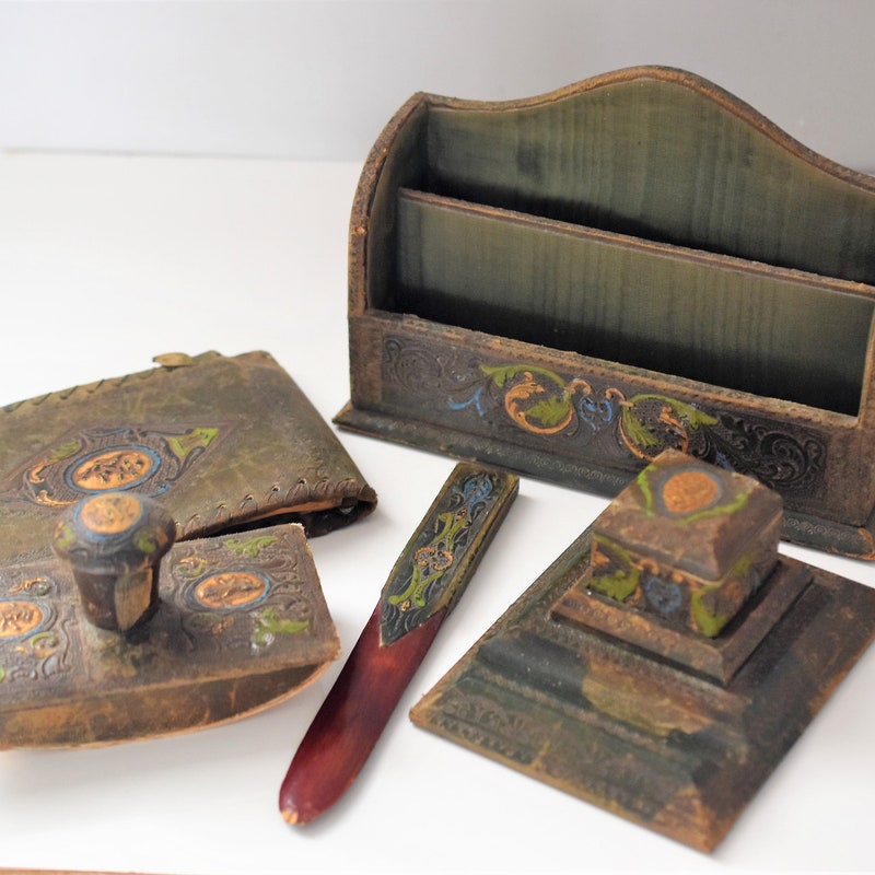 Vintage Desk Set - Etsy UK