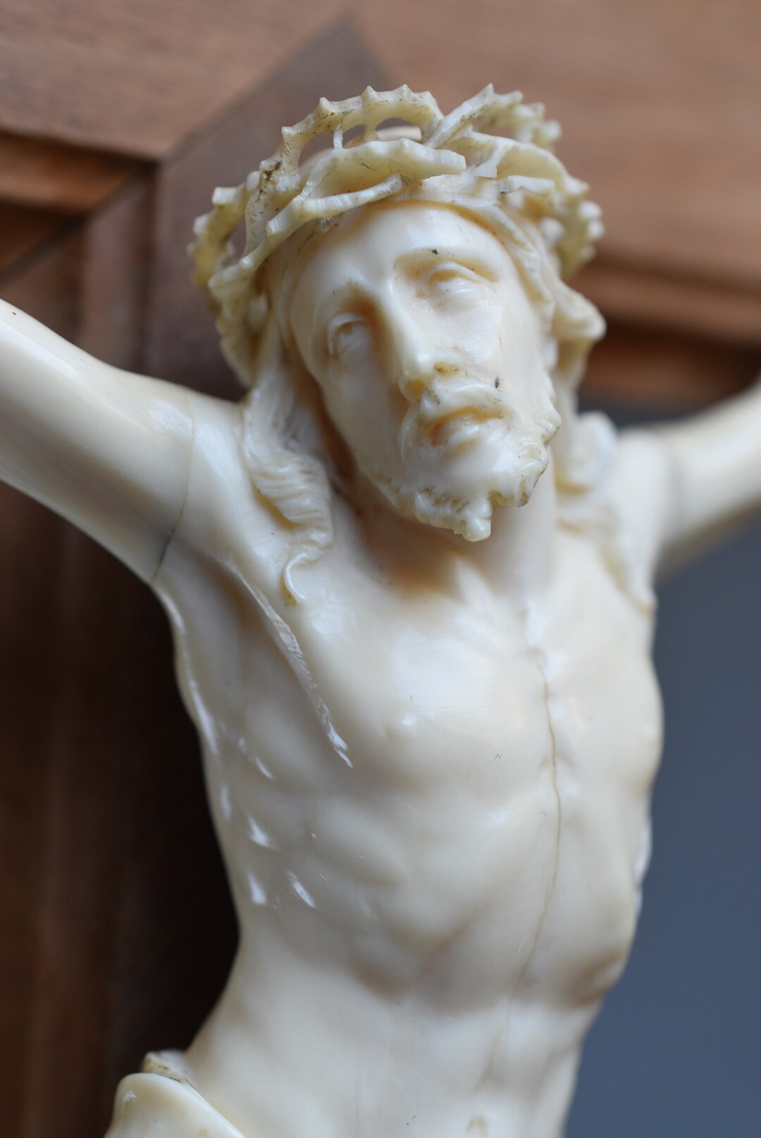 Antique Large Hand Carved Christ,crucifix ,religious Wall Cross,made ...