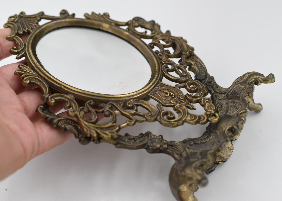 Vintage Stand Mirror ,ornamental Frame - Etsy