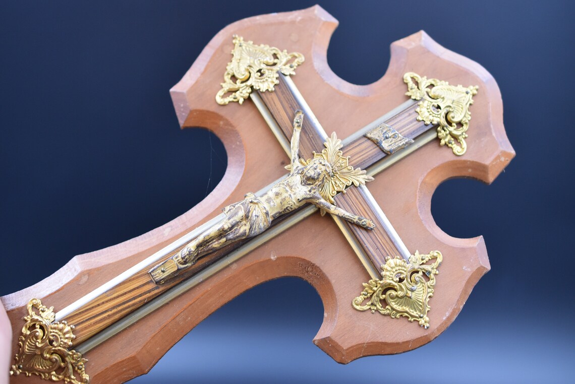 French Vintage Crucifix ,religious Cross - Etsy