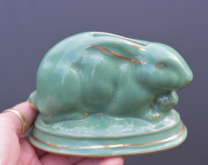 Vintage French Ceramic Rabbit Money Box Piggy Bank,piggy Coin Bank - Etsy