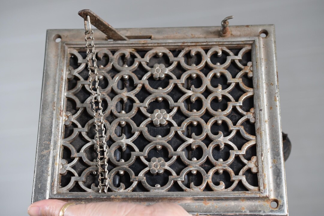 Antique French Fireplace Chimney Vent Cover Air Grille - Etsy
