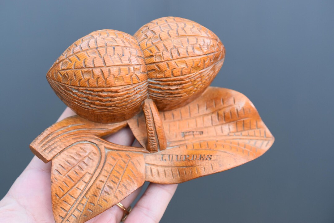 Antique /vintage Hand Carved Wood Inkwell - Etsy