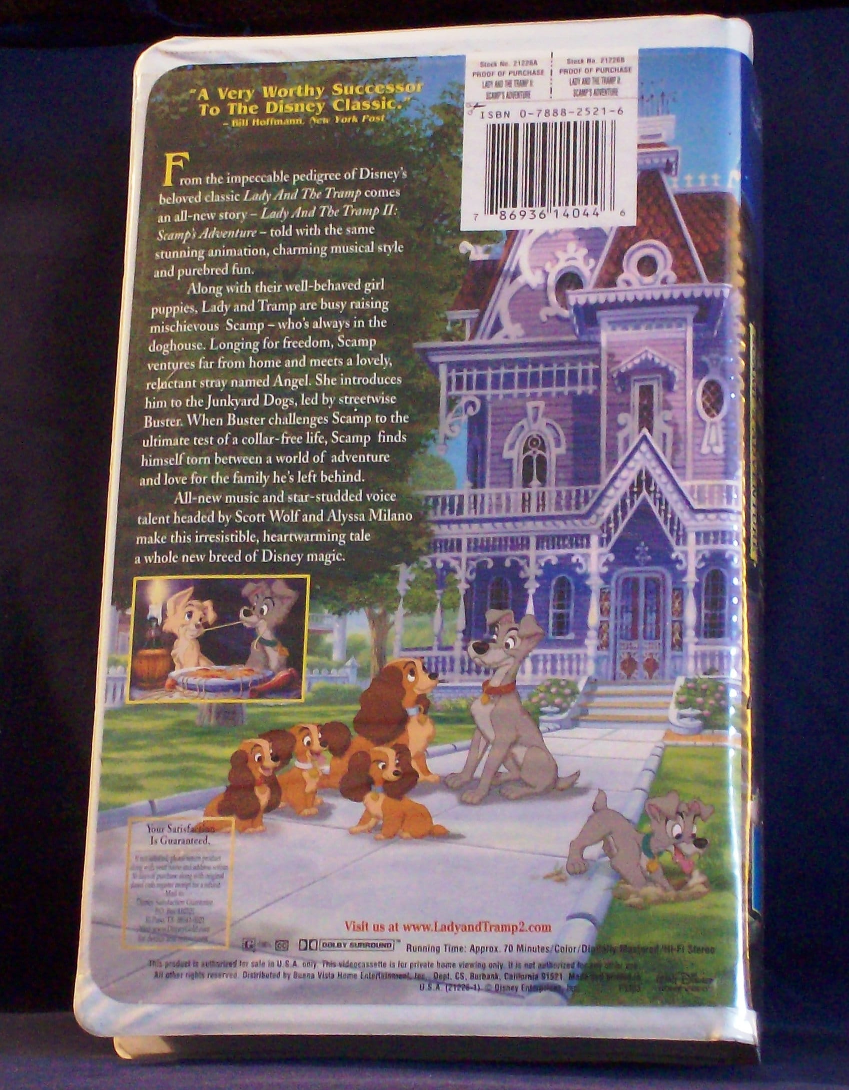 Lady and The Tramp II Scamp's Adventure VHS Like - Etsy Italia
