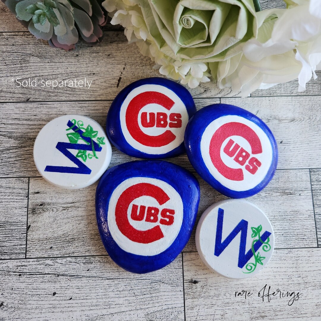 Chicago Cubs Garden Stone, Father's Day Gift, Fan Gifts, Garden Gifts ...