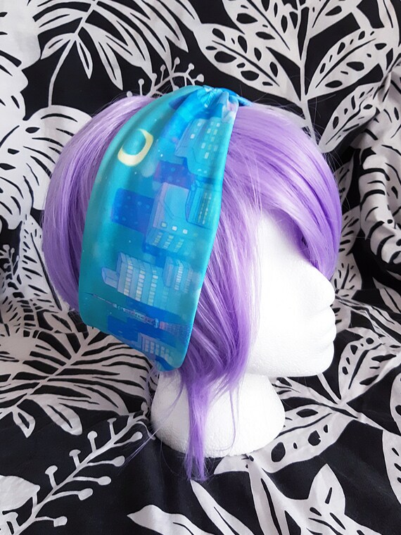 90's anime Sailor Moon Tokyo print headband | Etsy