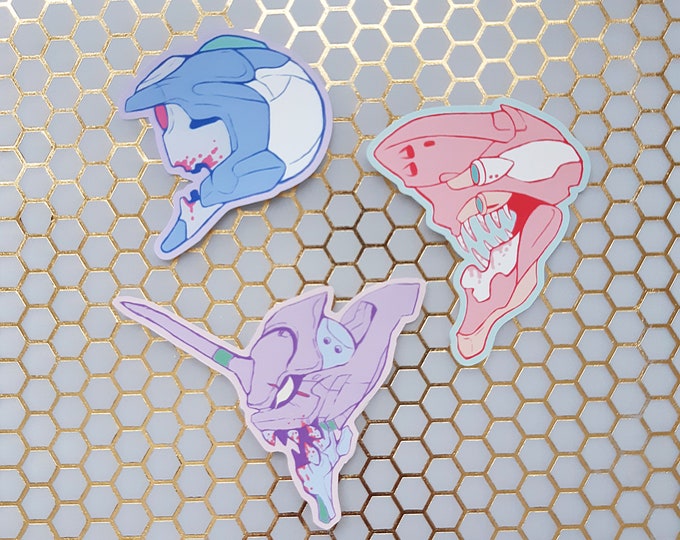 Pastel Eva Unit Head Sticker - Etsy