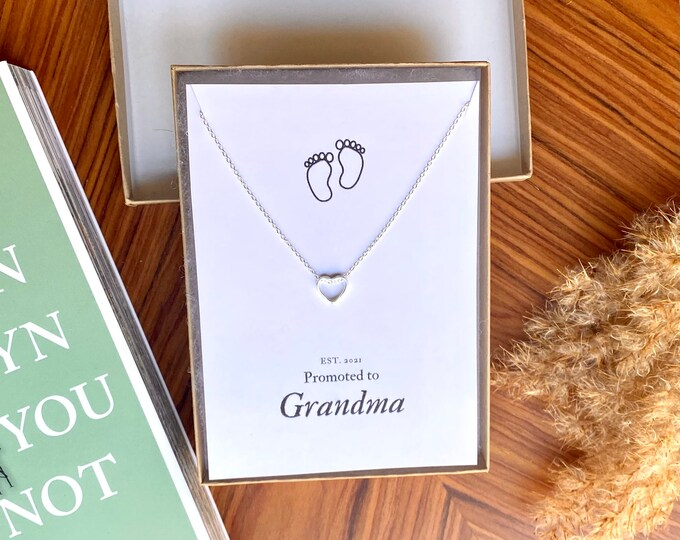 Grandma Necklace, New Grandma Announcement, Expecting Grandmother ...