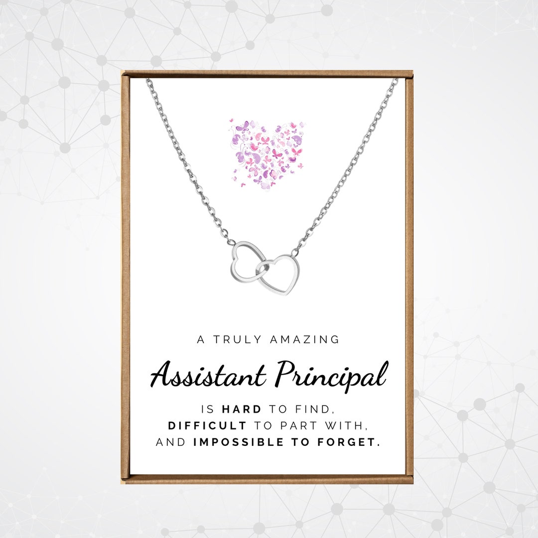 Assistant Principal Gift for Women, Worlds Best Teacher Necklace ...