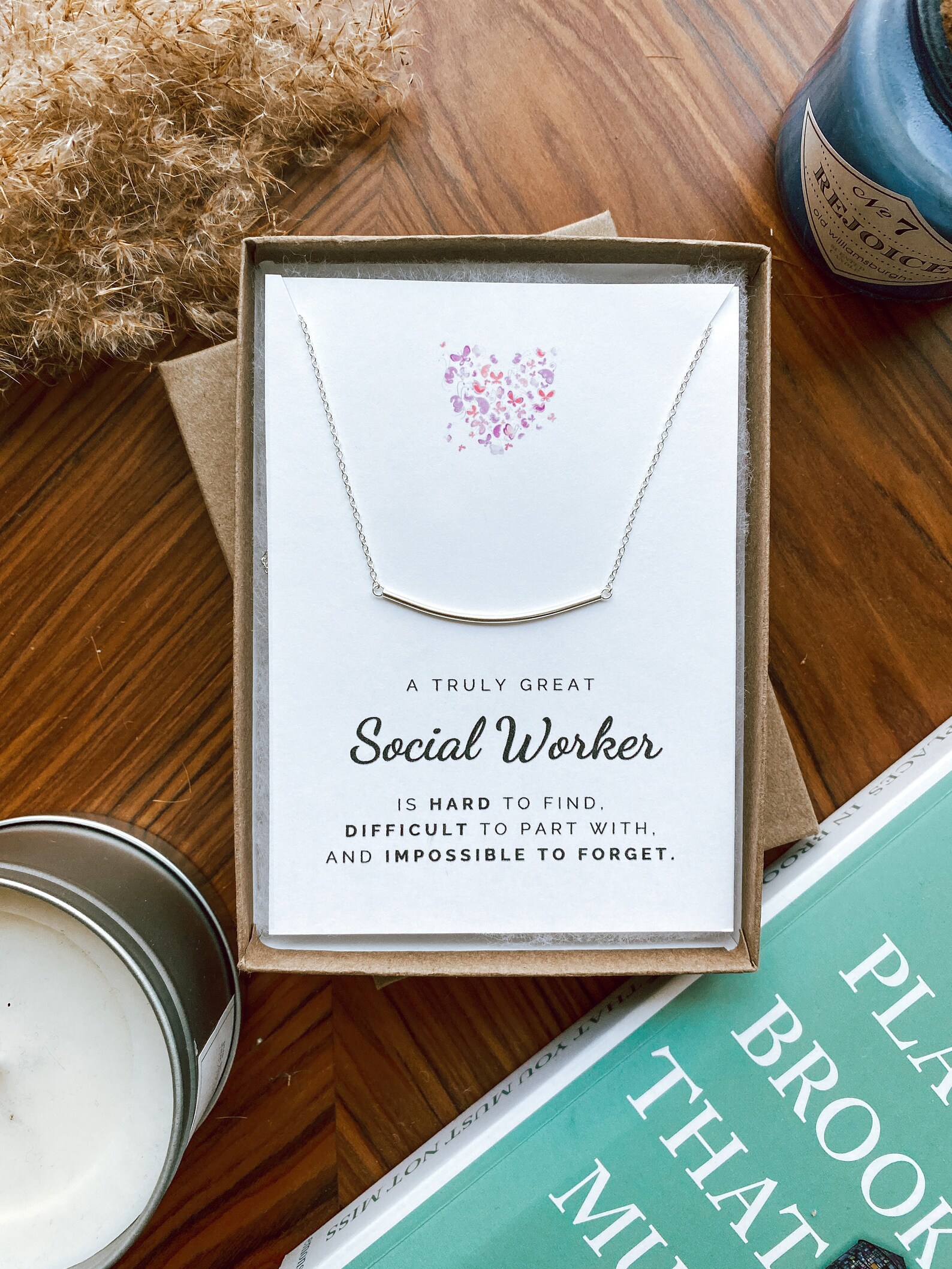 Social Worker Graduation Gifts Her, SW Necklace, Appreciation Gift ...