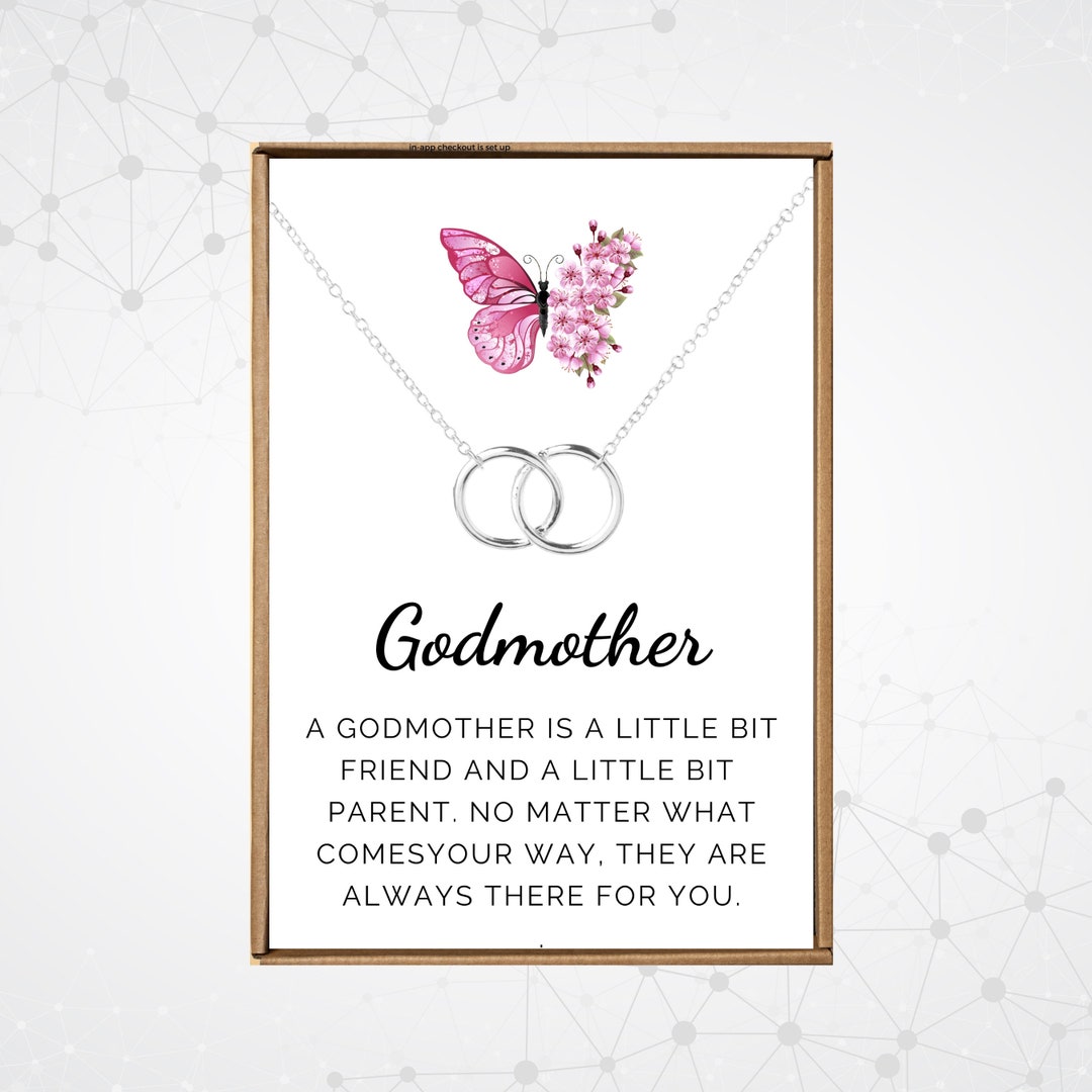 Fairy Godmother Necklace for Baptism, Mothers Day Gift for Godmom ...