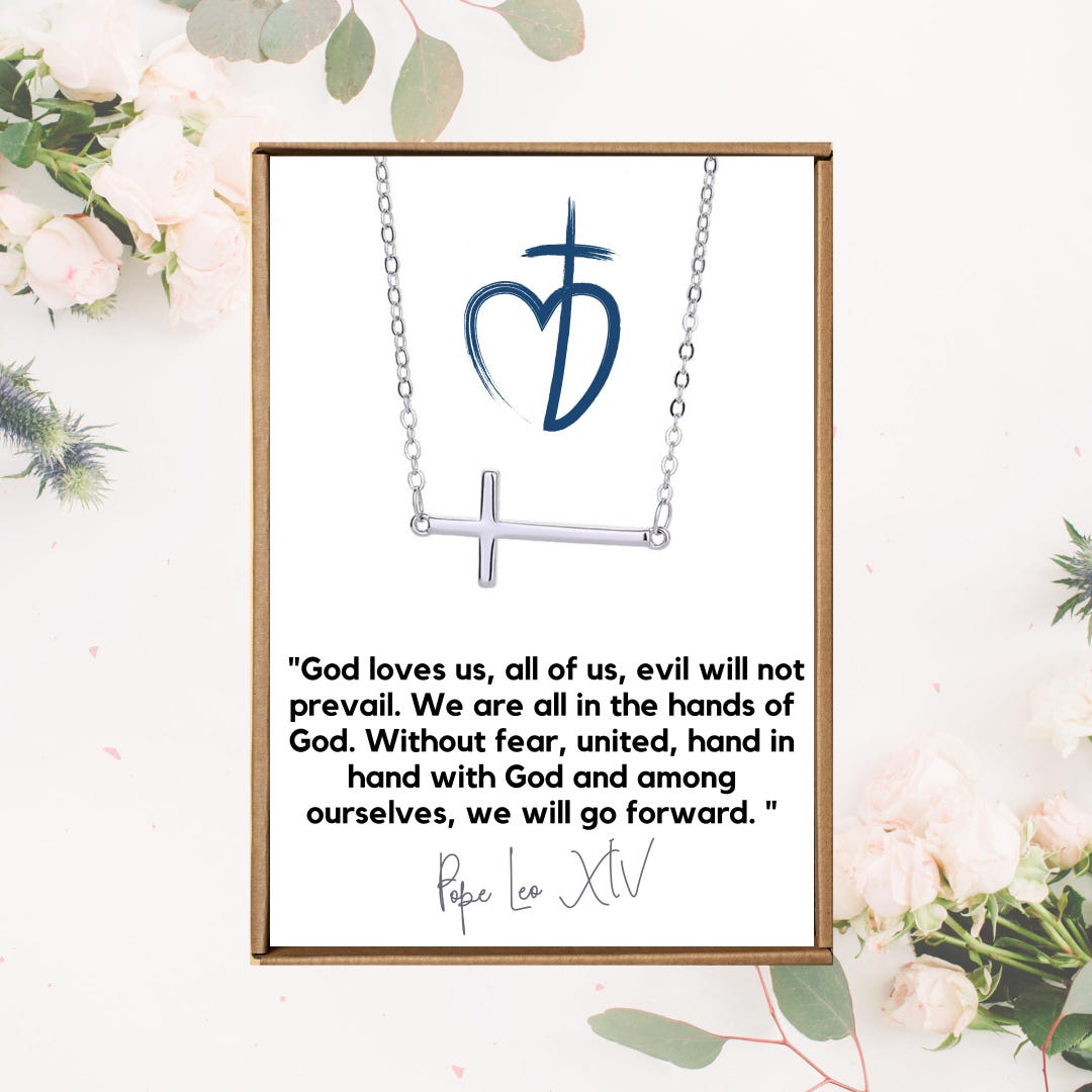 Pope Leo XIV Necklace, Christian Gifs for Easter, Servus Servorum Dei ...