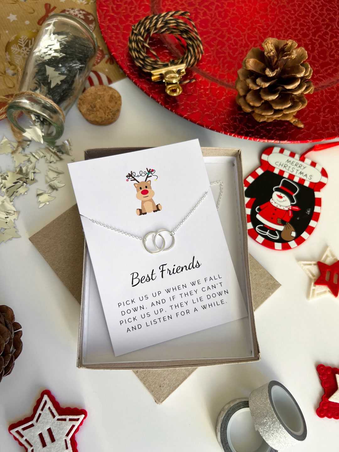 Best Friends Matching Jewelry Bestie Gifts for Xmas - Etsy