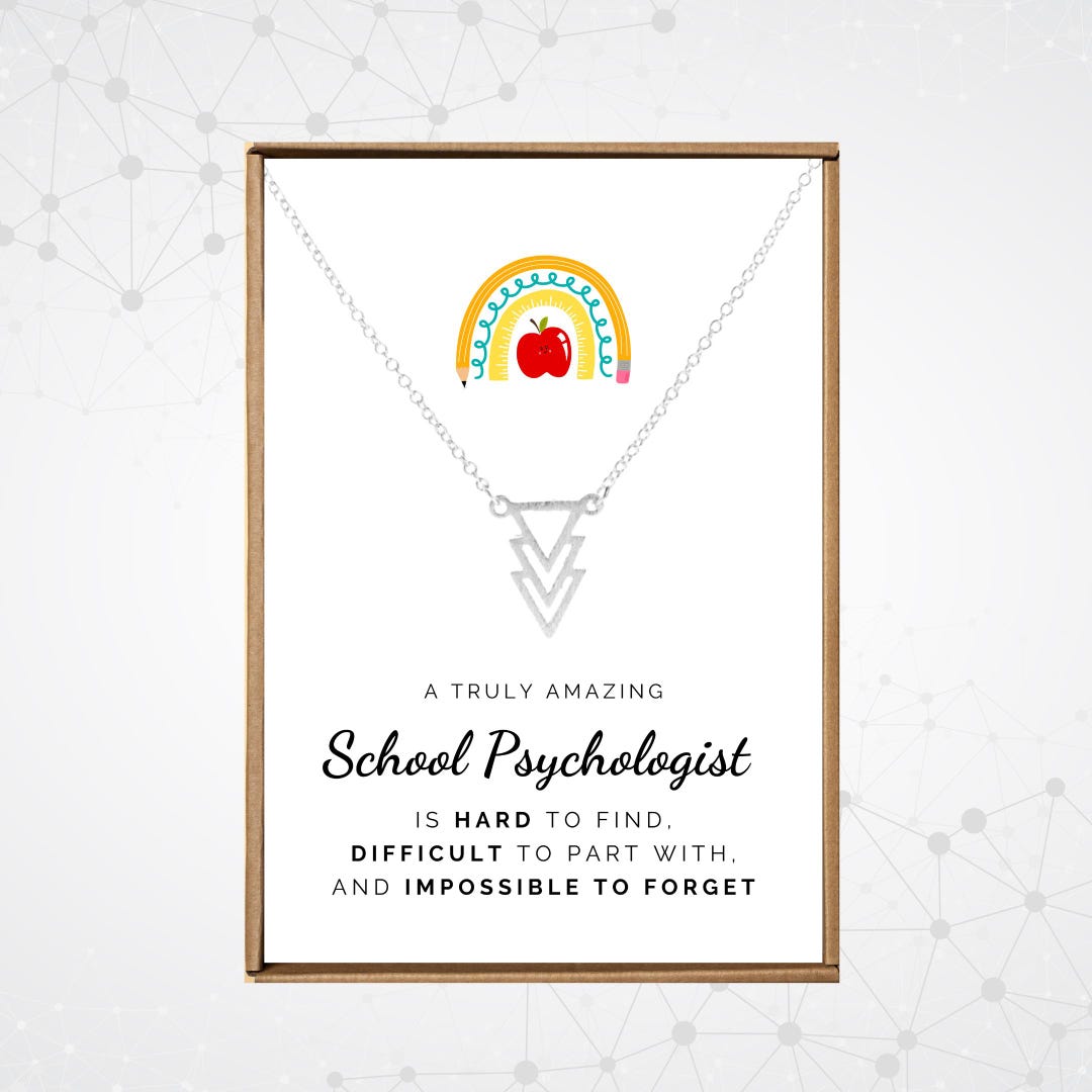 School Psychologist Necklace, School Counselor Gifts, Graduation ...