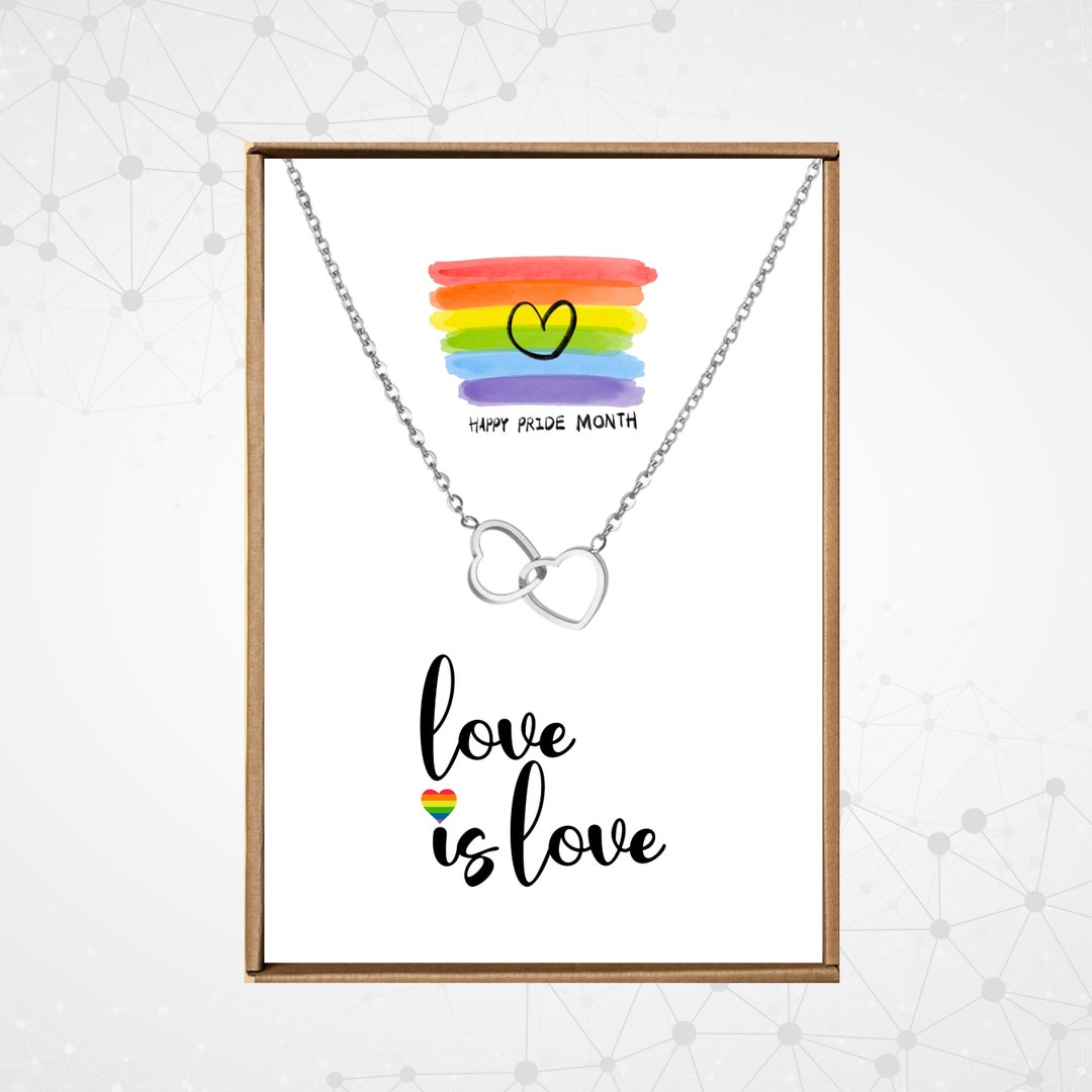 Pride Matching Necklaces, Subtle Lgbt Necklace for Girls, Minimalist ...