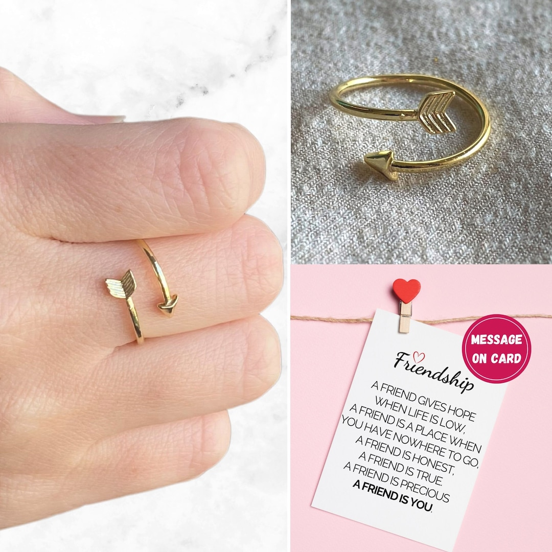 To My Best Friend Rings Unique Bff Rings for Women Birthday Gift for ...