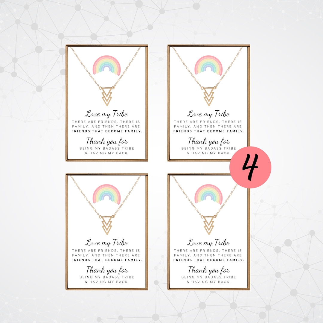 Set of 4 Matching Necklaces for Best Friends, Trio Matching Friendship ...