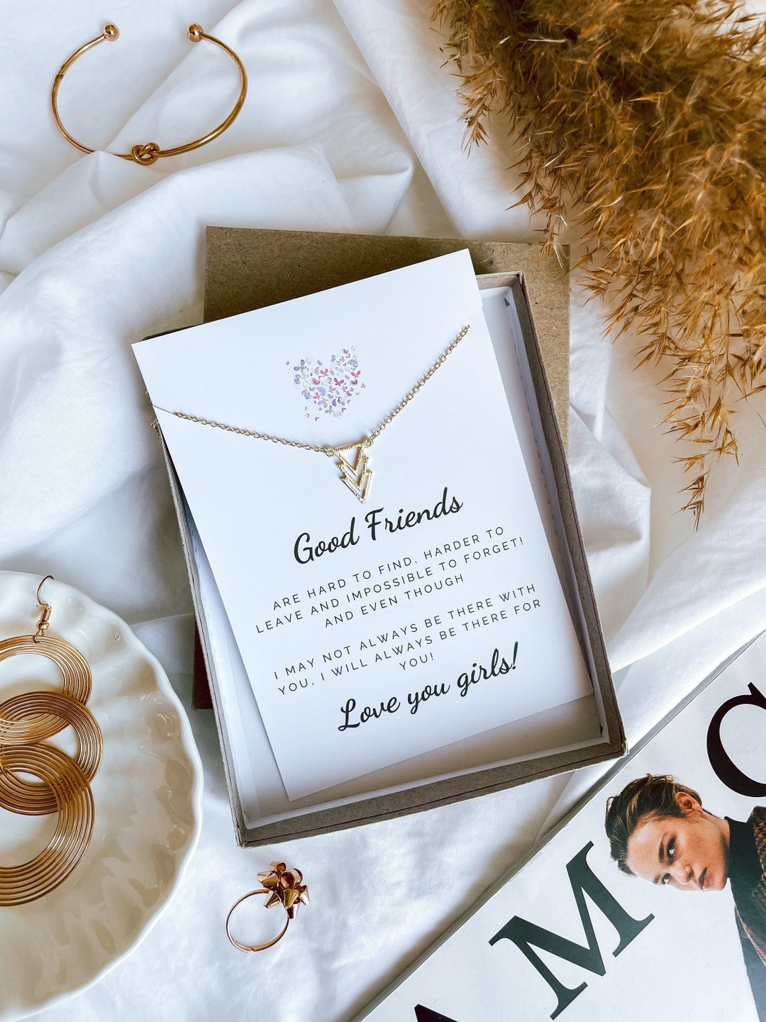 True Friends Gift, Unique Bestfriend Necklace, Meaningful Tribe Jewelry ...