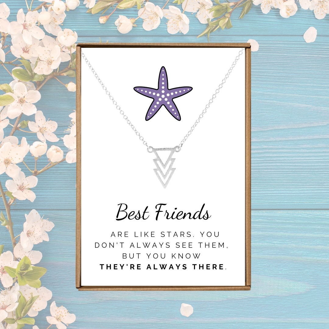 Best Friend Are Like Stars, Girl Tribe Necklace, Gift for Best Friend ...