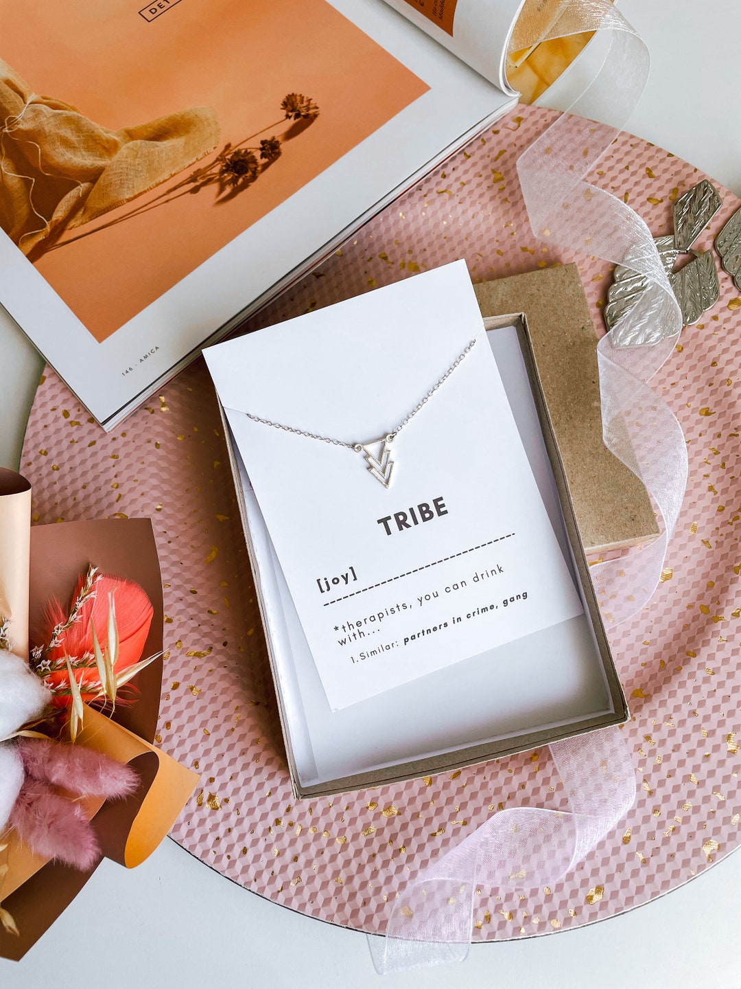 Tribe Necklace Friendship, Bestfriend Necklace, Tribe Triangle Pendant ...