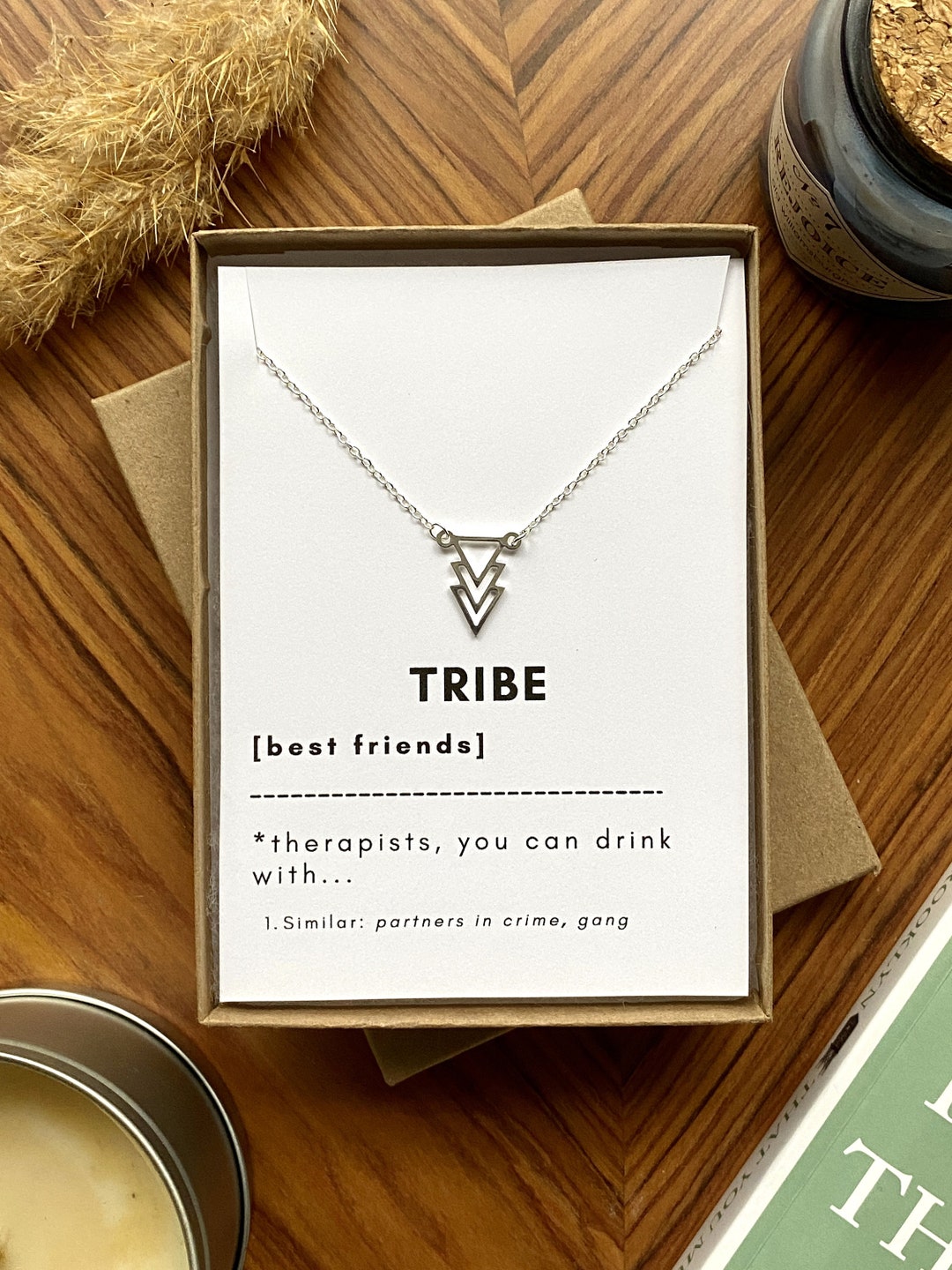Tribe Necklace Friendship, BFF Necklace, Tribe Triangle Pendant, Matron ...