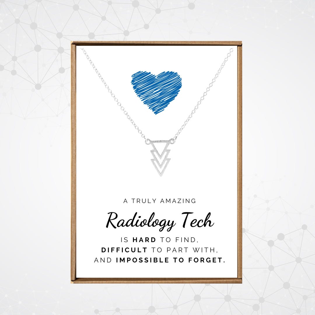 Rad Tech Week Gift, Rad Tech Necklace for Girl, Radiology Technologist ...
