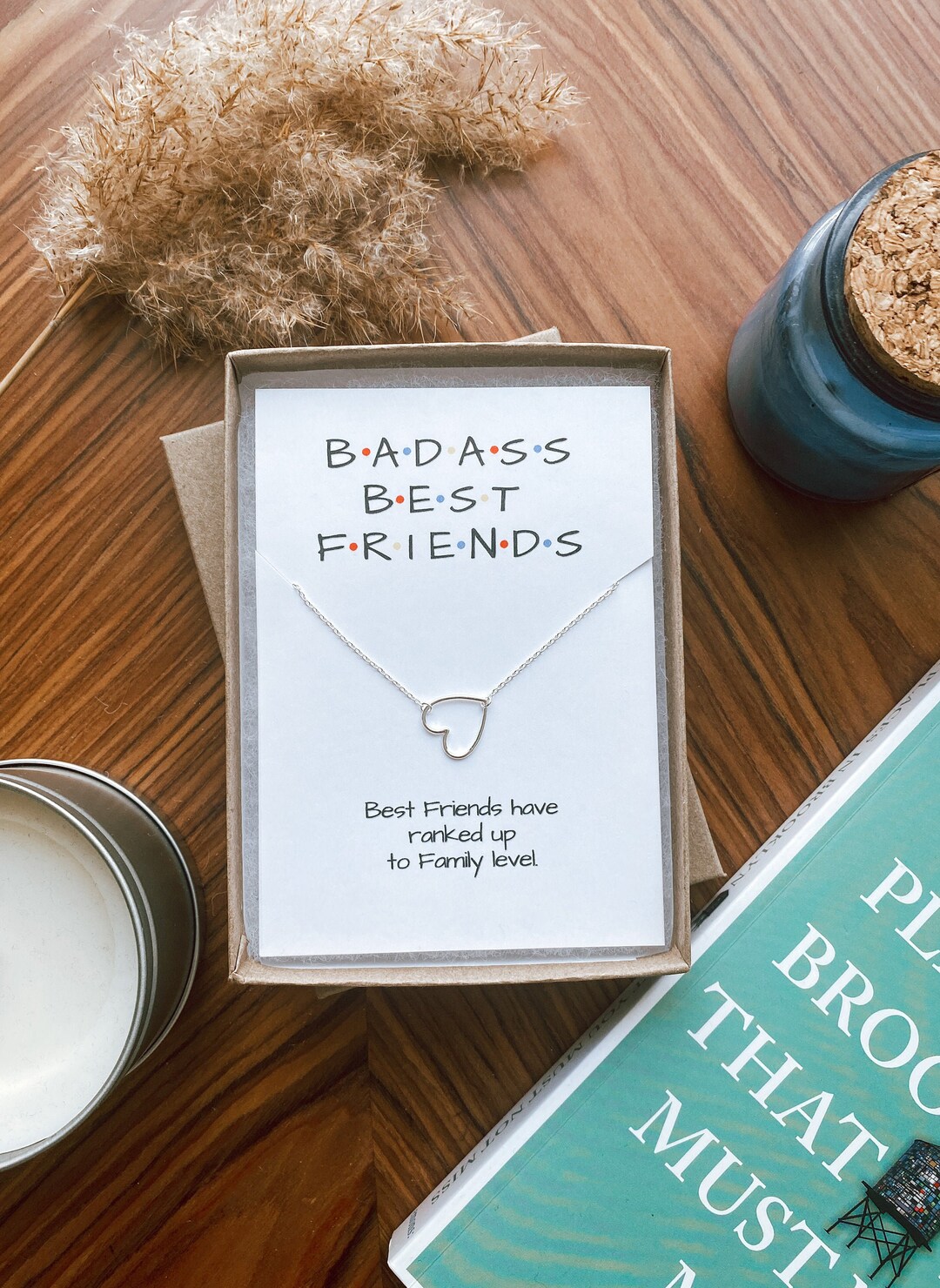 Badass Bestie Gift, Bestfriend Necklace, to My Badass Tribe, 925 ...