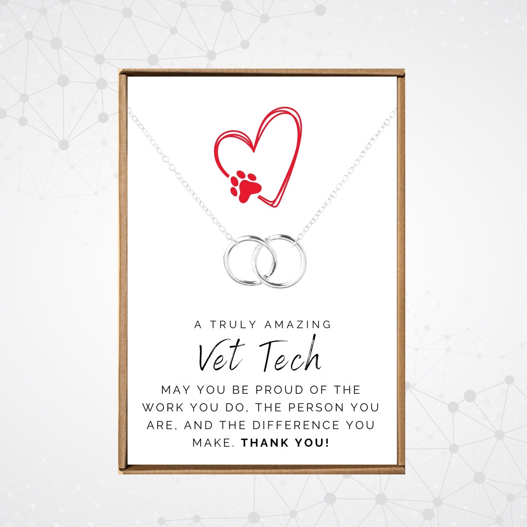 Vet Tech Gifts, Vet Med Necklace, Graduation Gifts for Women, Coworker ...