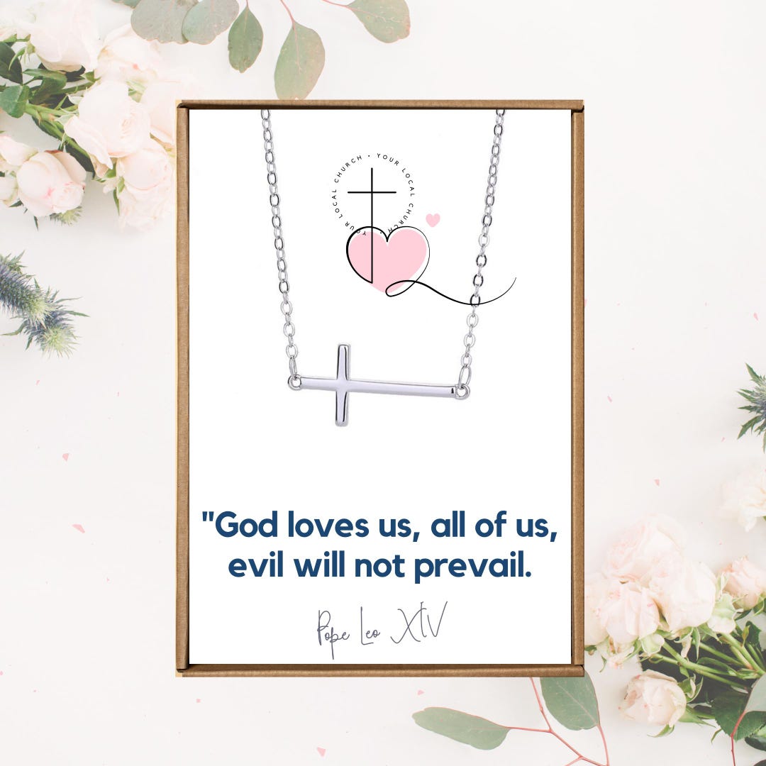 Pope Leo XIV Gifts, God Loves You Necklace, Servus Servorum Dei ...