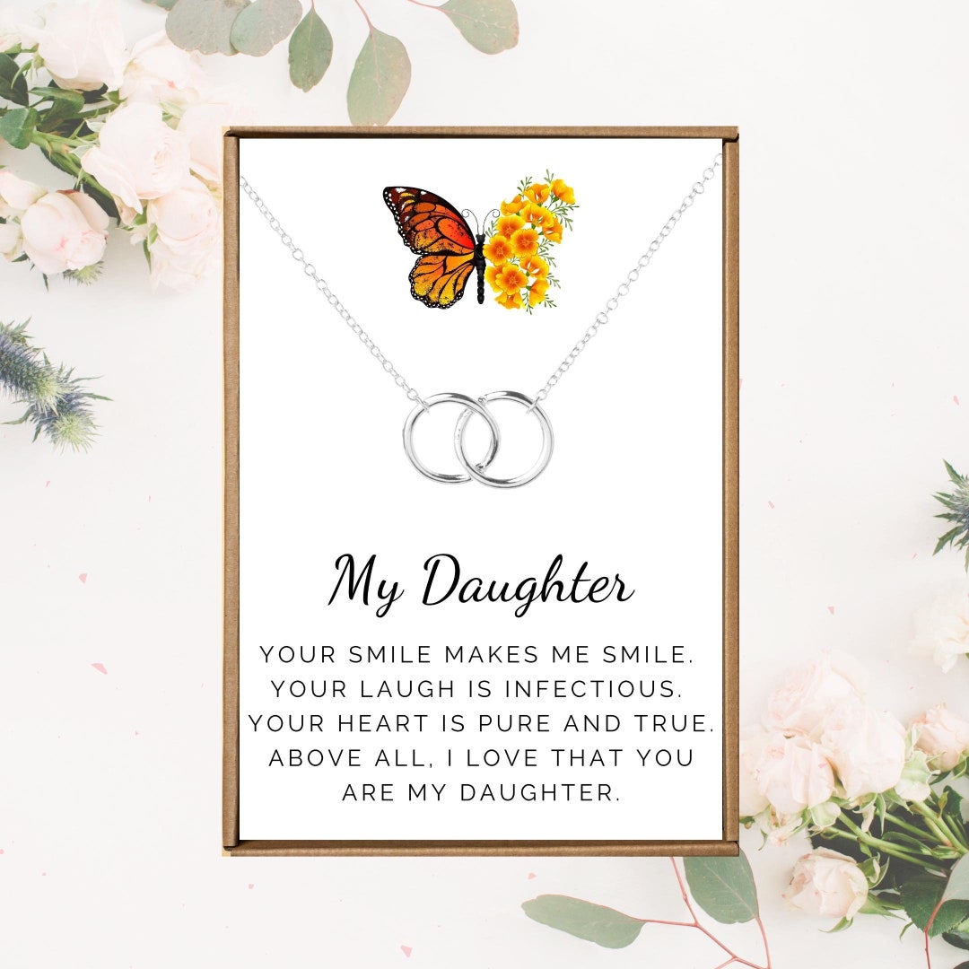 Daughter Necklace, Custom Gift From Mom and Dad, to My Little Girl ...