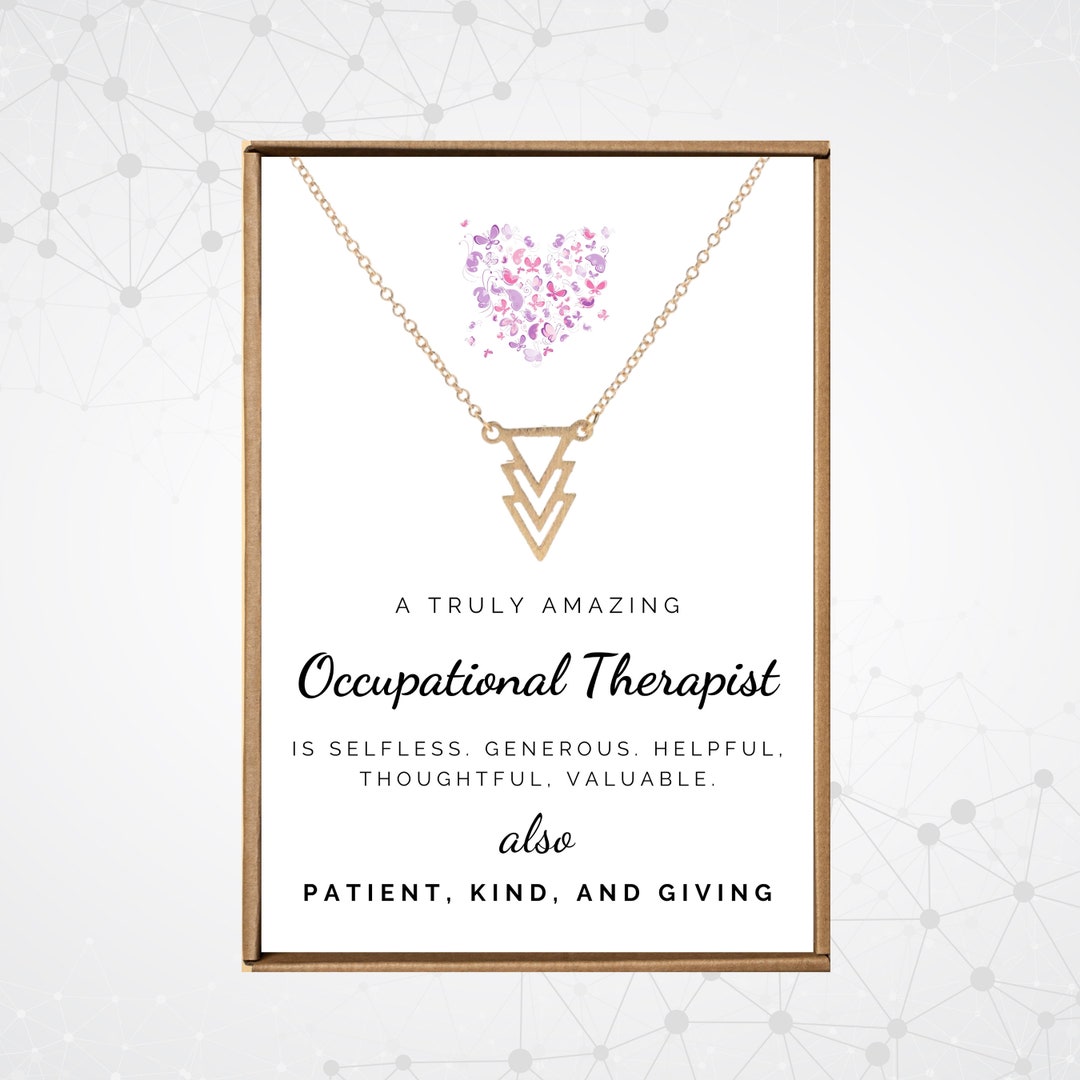 Occupational Therapy Gifts, OT Graduation Necklace, Appreciation Gift ...