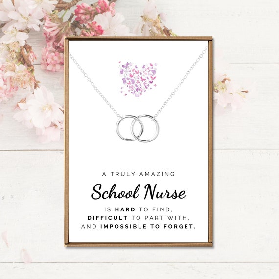 School Nurse Necklace Appreciation Thank You Gift Back to - Etsy