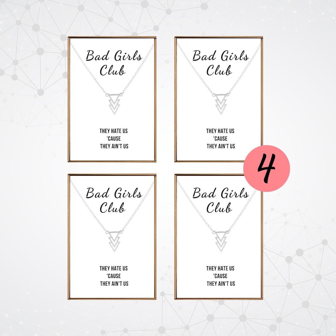 Bad Girls Club Gifts for 4 Badass Squad Necklace Best - Etsy