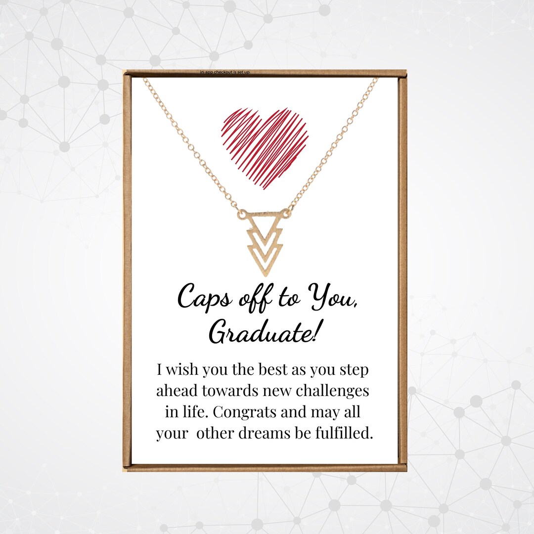 Happy Graduation Necklace 2023, Daughter High School Graduation Gift ...