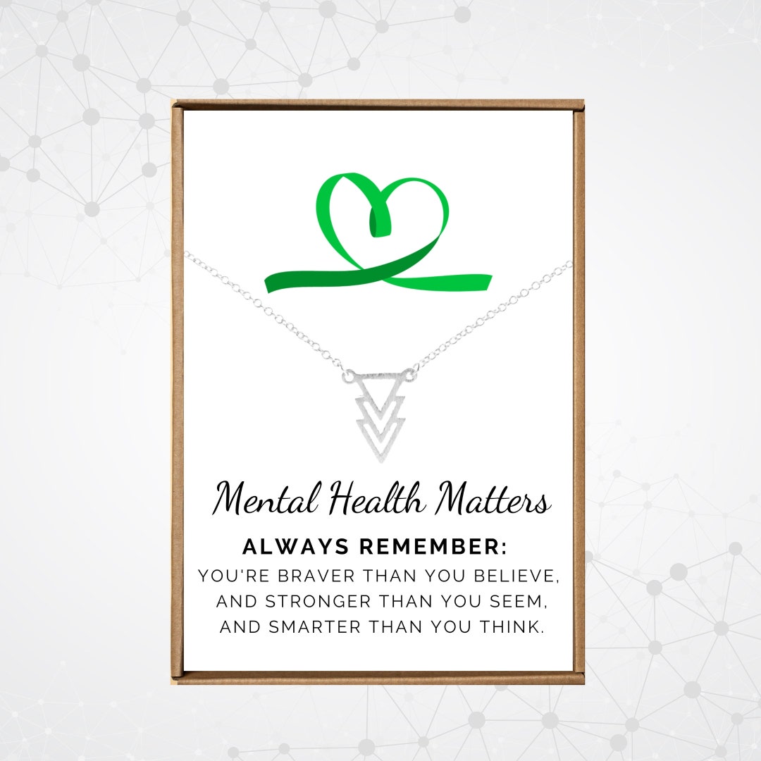 Anxiety Necklace, Mental Health Matters Gifts, Encouragement Present ...