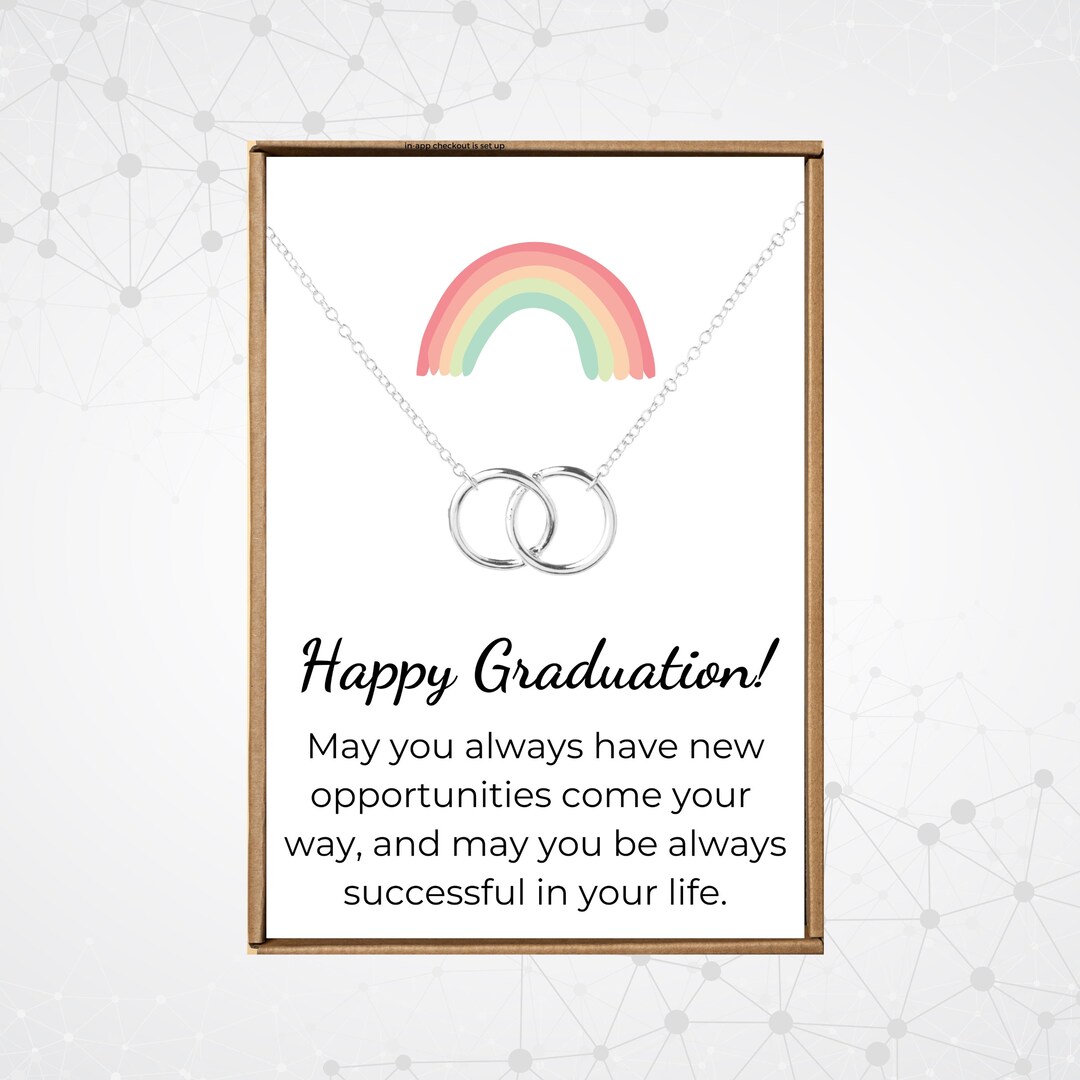 Happy Graduation Necklace 2023, Graduation Gifts for Her College ...
